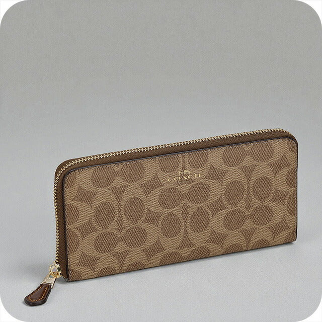 コーチ 長財布 レディース ブランド COACH CCQ08 IMXHE ブラウン ウォレット 高級 おしゃれ プレゼント 実用的 コーチ 長財布 レディース ブランド COACH CCQ08 IMXHE ブラウン